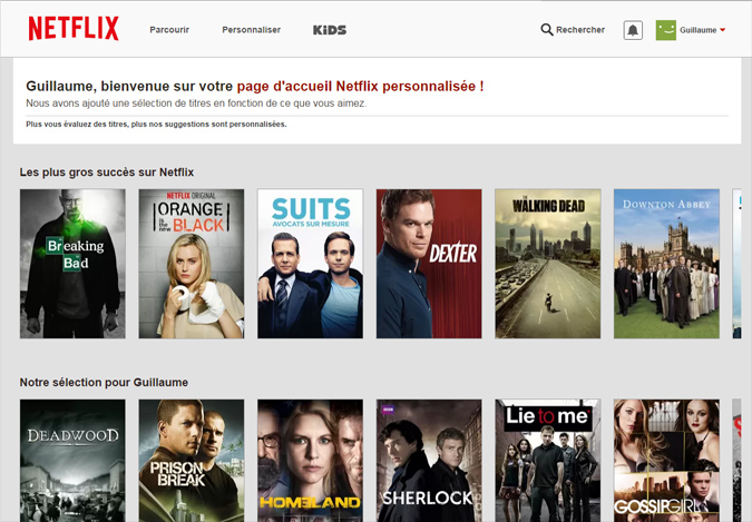 NetFlix France est lancé ! Découvrez l'interface. - Numerama