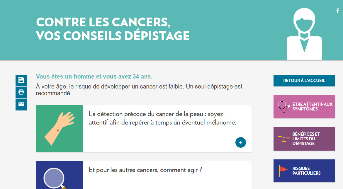 Savoir quel cancer dépister à votre âge ? Il y une appli officielle ...