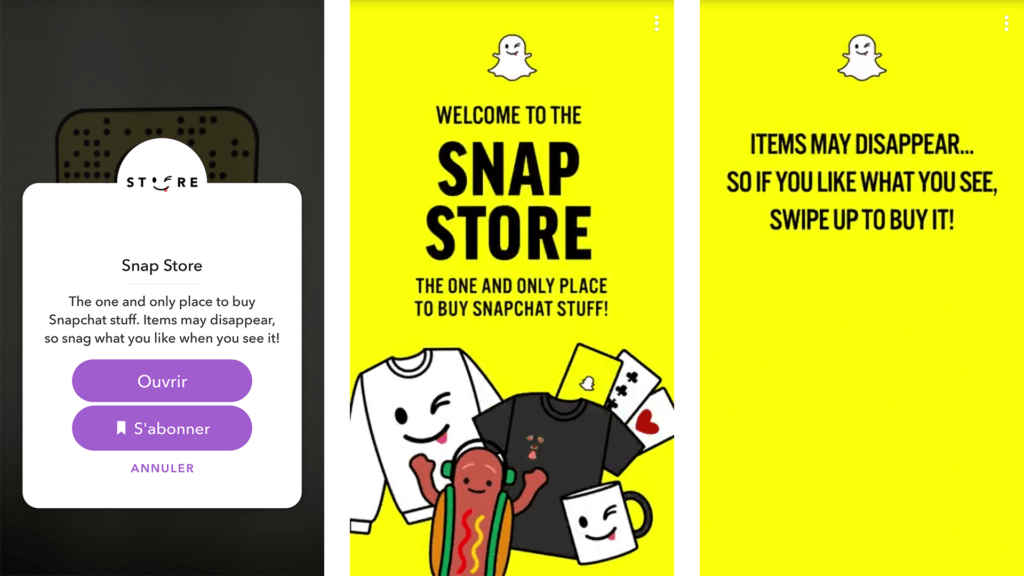 Snap Store : Snapchat se lance dans la vente de produits dérivés