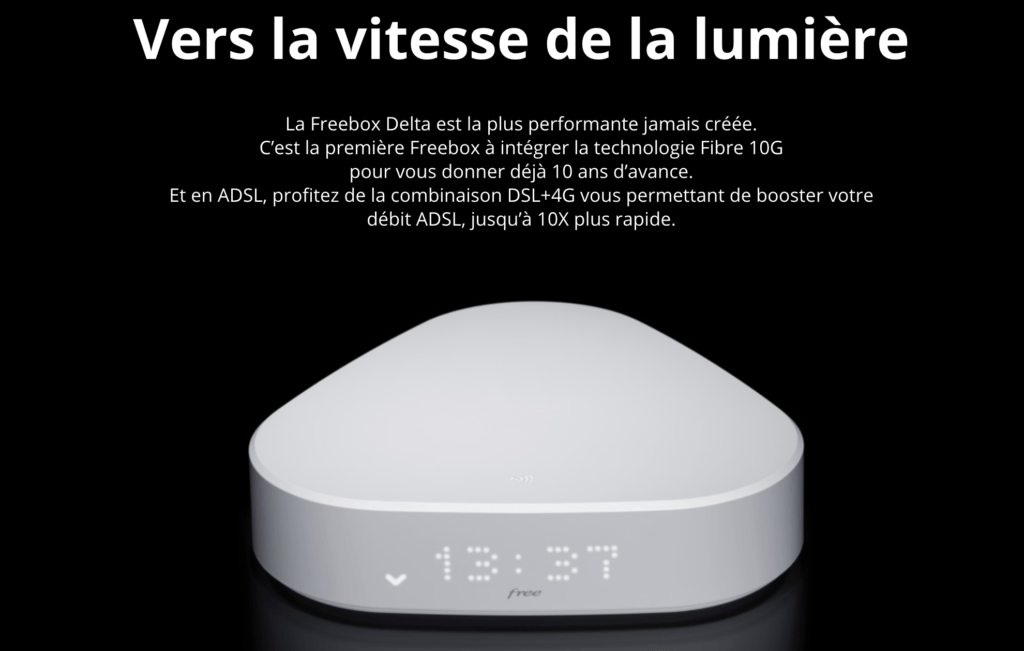 Freebox Delta : l'Internet en fibre à 10 Gb/s, une promesse... pour l ...