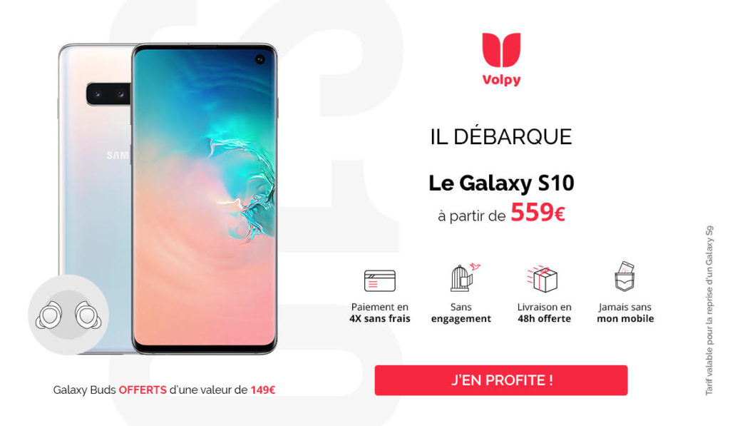 Avec Volpy, précommandez le Galaxy S10 à partir de 369 euros en l ...