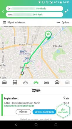 L’appli GPS Mappy se veut plus pratique pour les motards