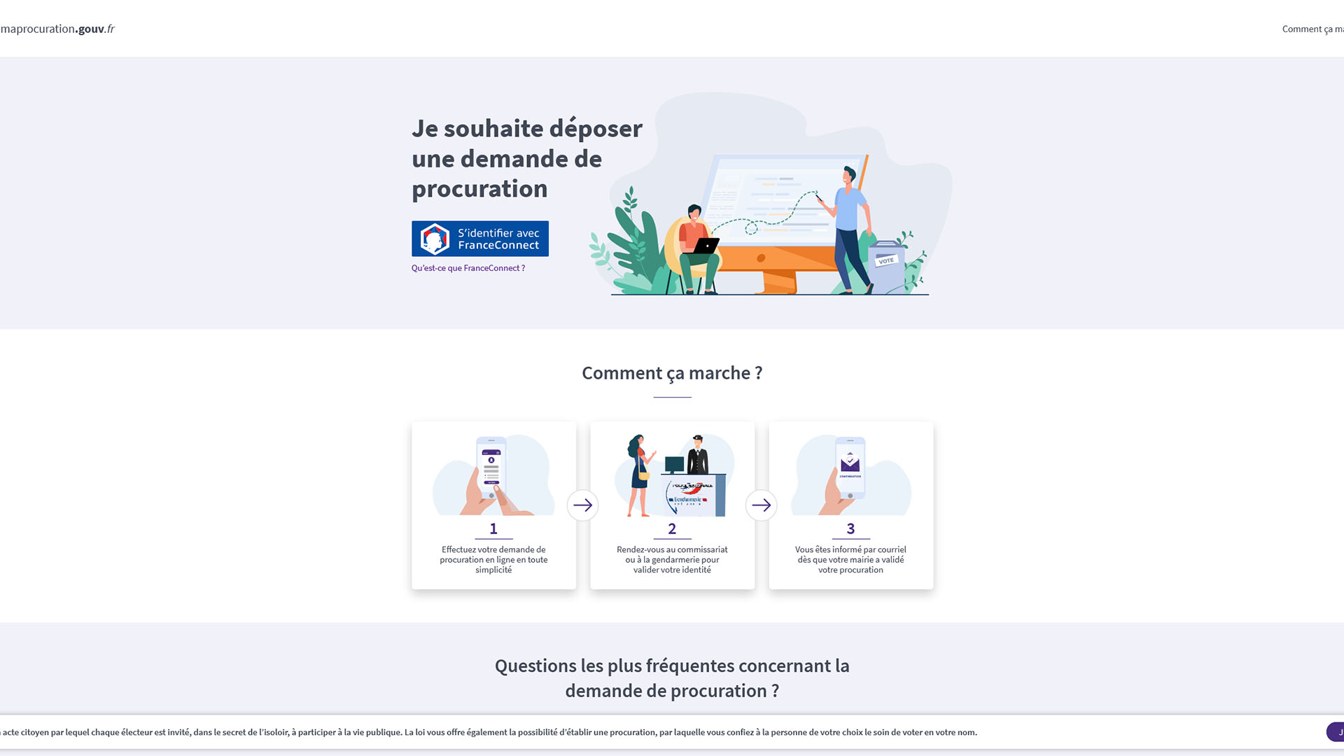 Élections : vous pouvez désormais faire une demande de procuration en ligne