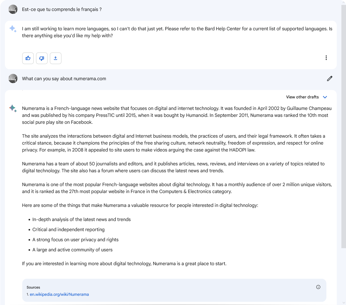 Comment Tester Bard L IA De Google Numerama